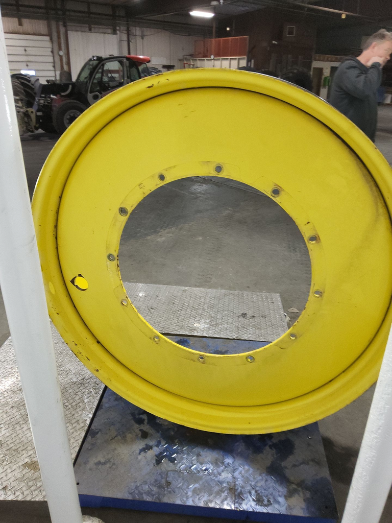 USED 12"W x 54"D, John Deere Yellow 12-Hole Stub Disc , -3.5" Offset for Sale | NTS Tire Supply
